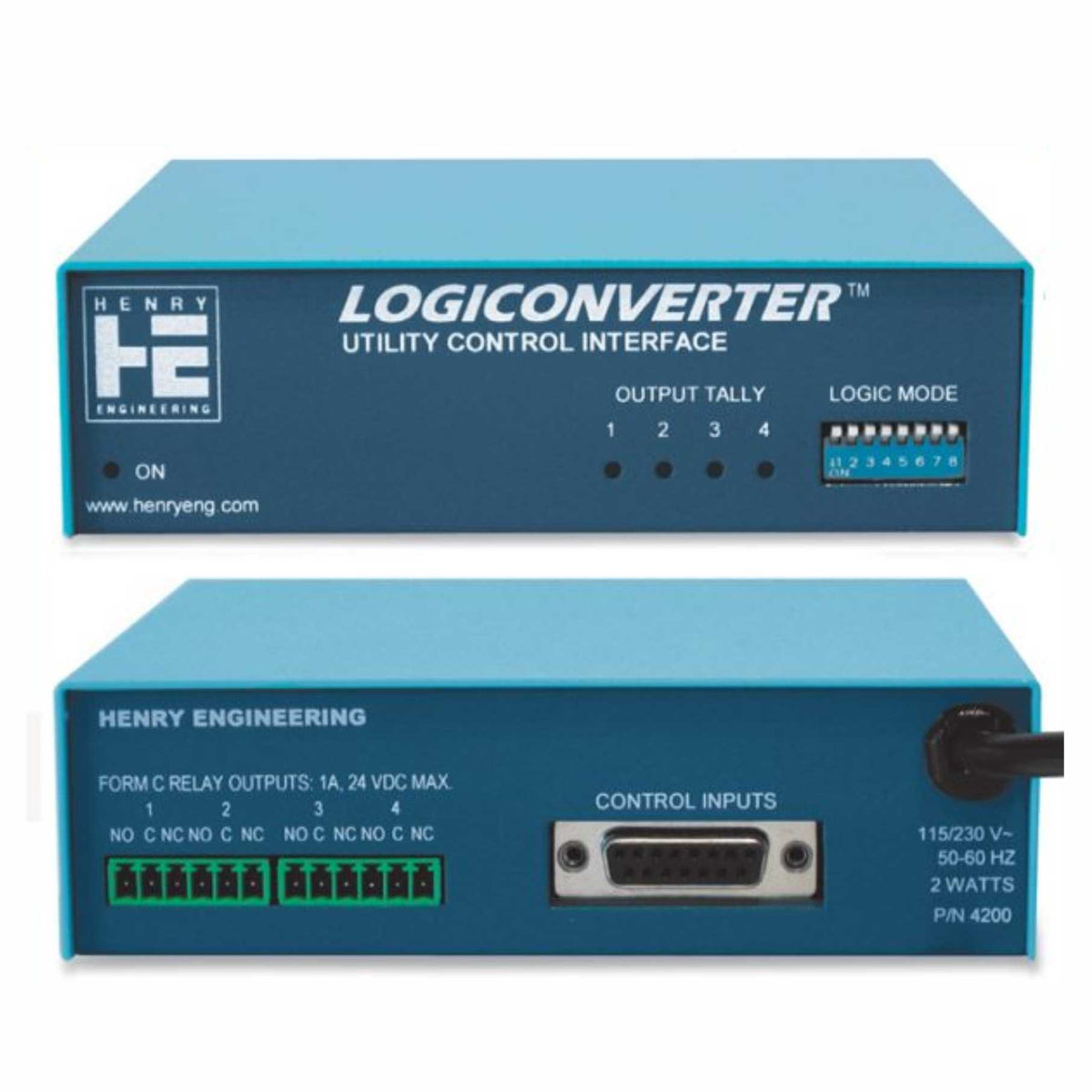 Henry Engineering LOGICONVERTER™ UTILITY CONTROL LOGIC INTERFACE