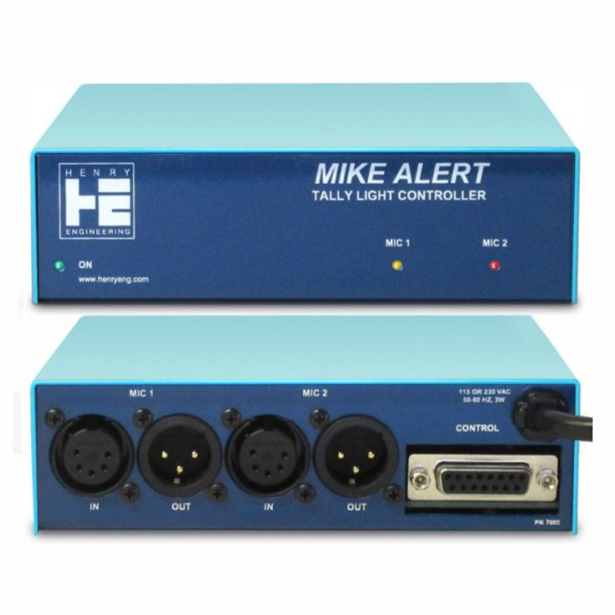 Henry Engineering MIKE ALERT™ BI-COLOR TALLY LIGHT CONTROLLER