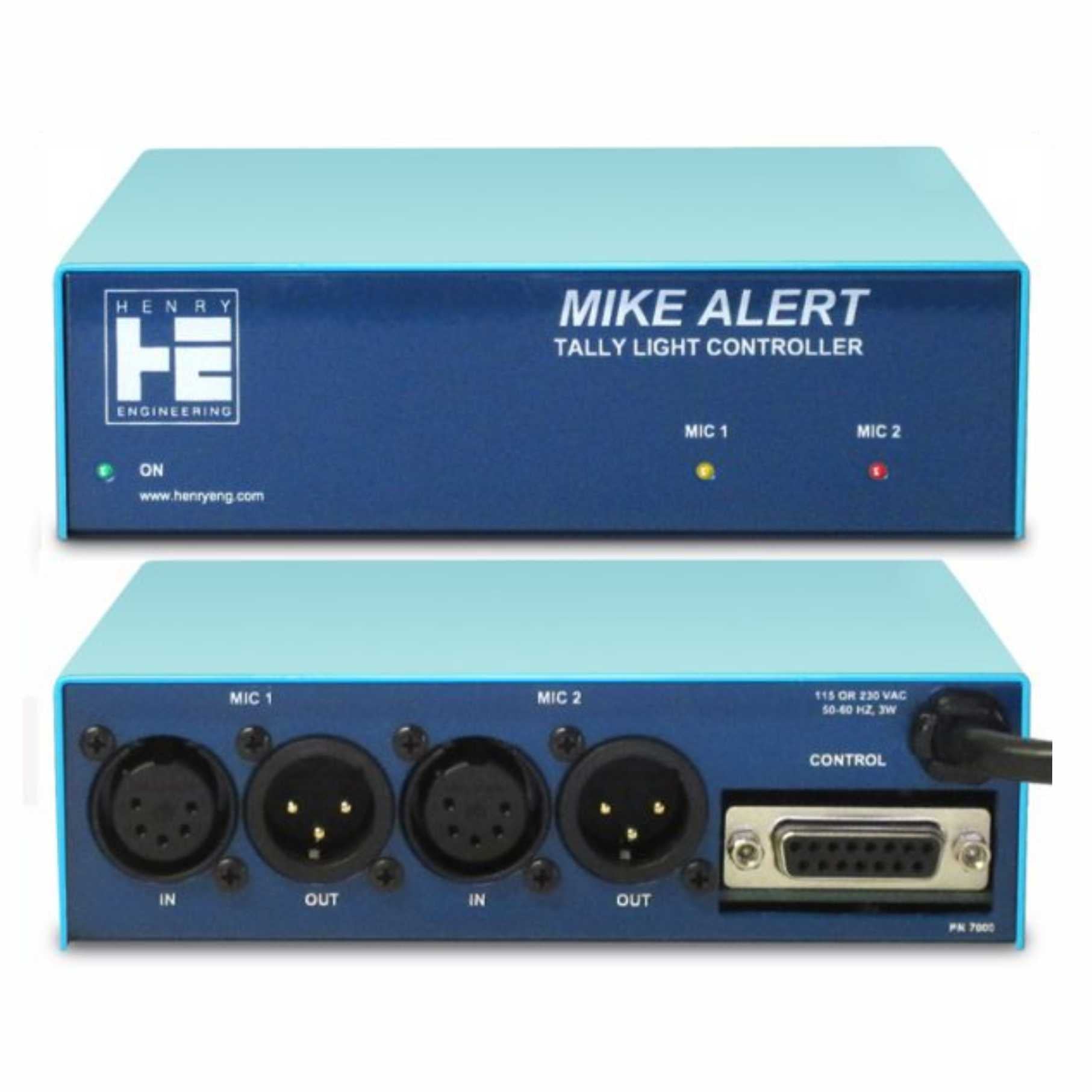 Henry Engineering MIKE ALERT™ BI-COLOR TALLY LIGHT CONTROLLER