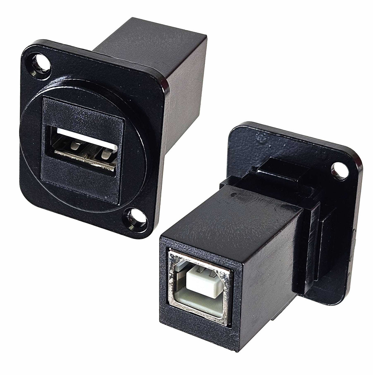 American Recorder Usb 20 A To B Pass Through D Type Panel Mount 8563