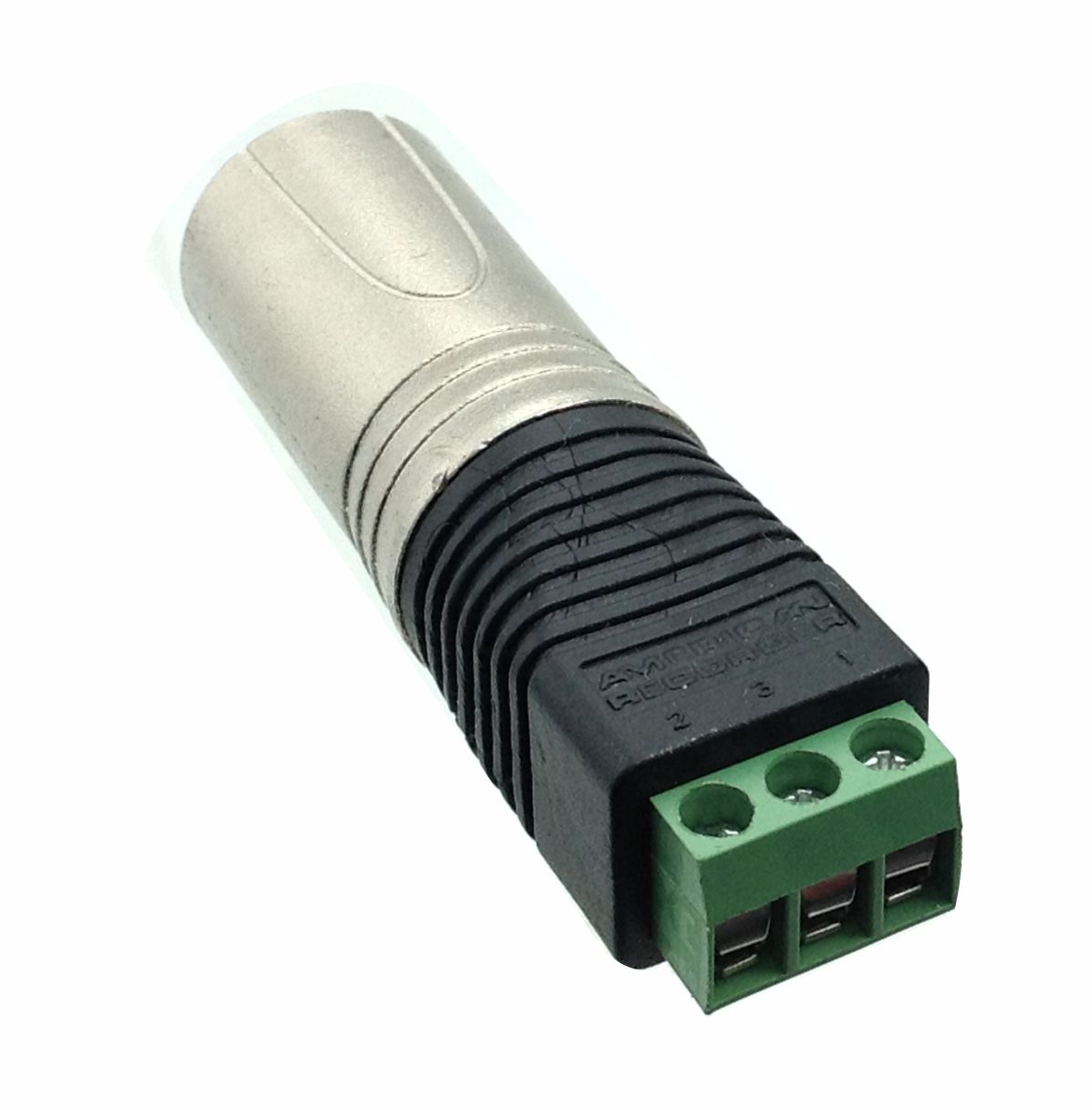 3 Pin Male XLR to Screw Terminal Adapter